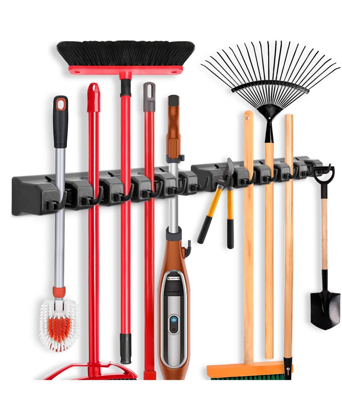Click here for Xdovet Mop Broom Holder Wall Mount Organizer Rack... prices