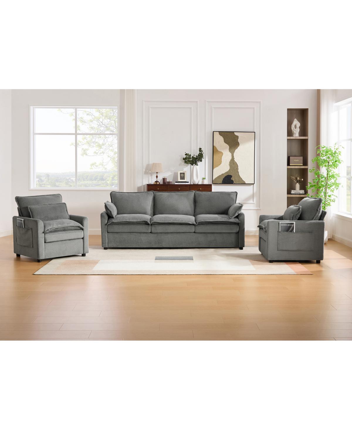 Click here for Streamdale Furniture Modern Plush Upholstered Sofa... prices