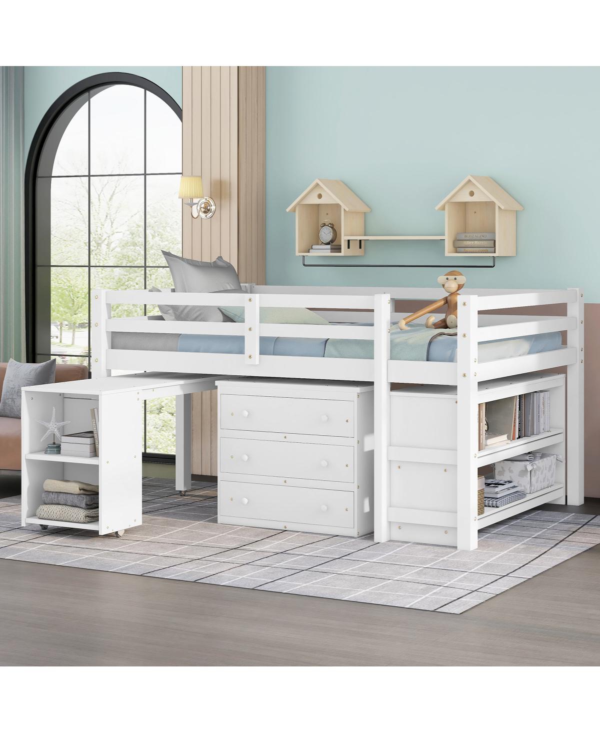 Click here for Streamdale Furniture Low Study Full Loft Bed with... prices