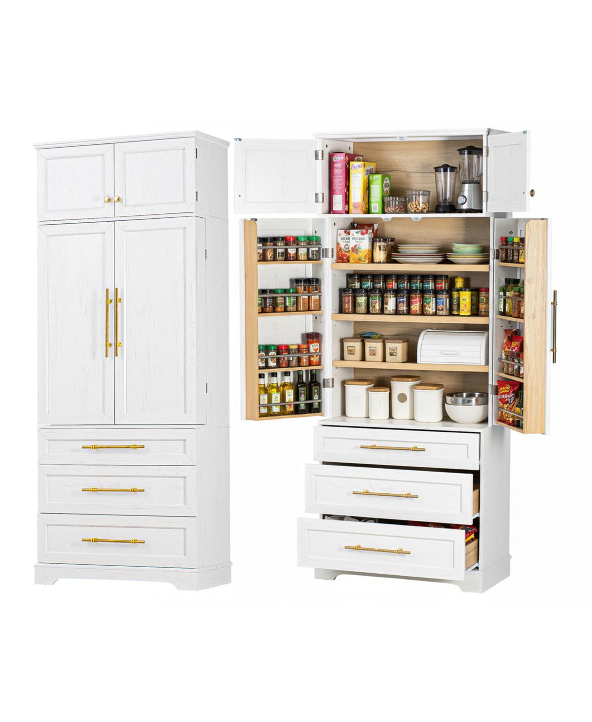 Click here for Streamdale Furniture 78.2 Farmhouse Kitchen Pantry... prices