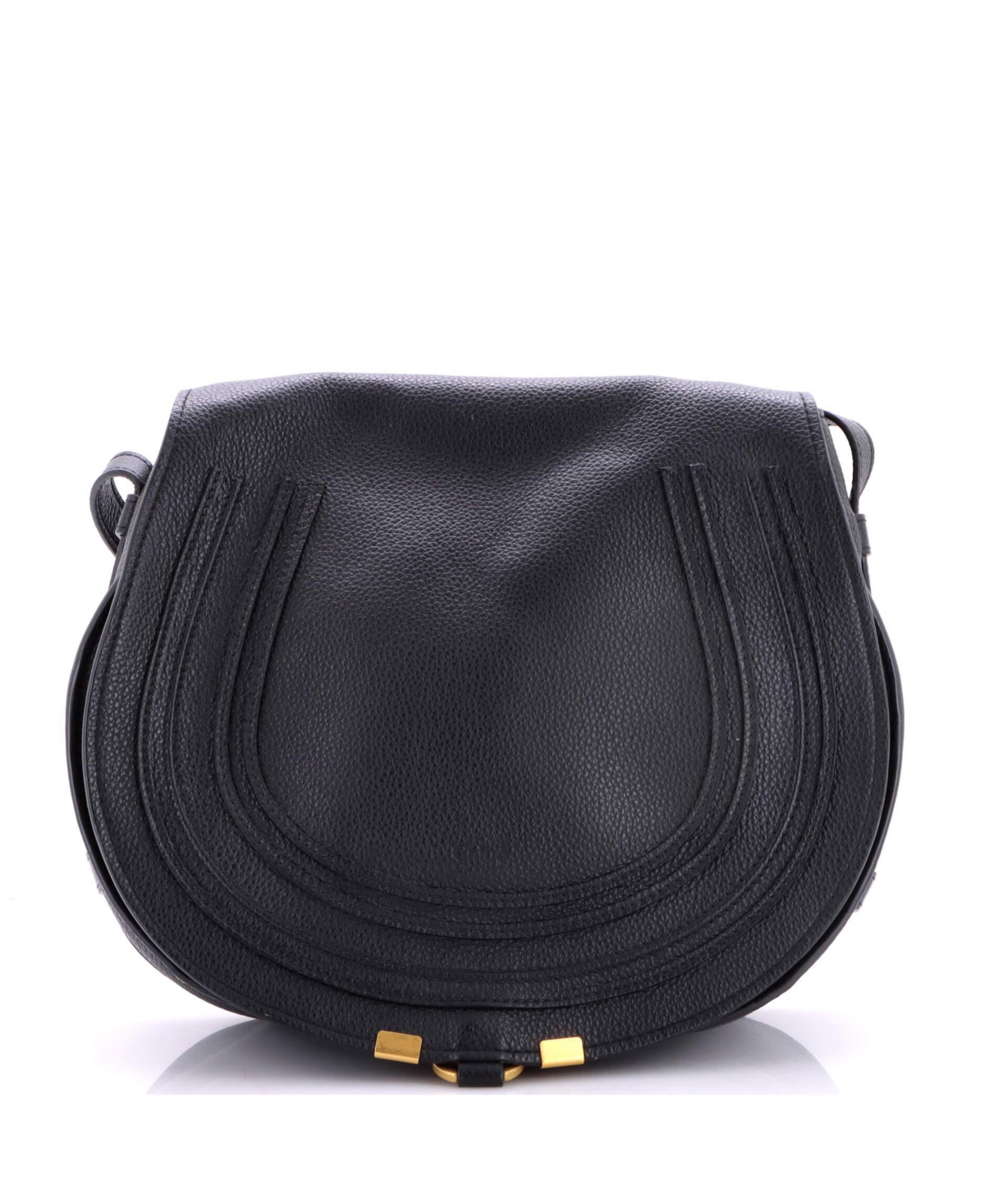 Click here for Pre-Owned Chloe Medium Marcie Saddle Bag Leather -... prices