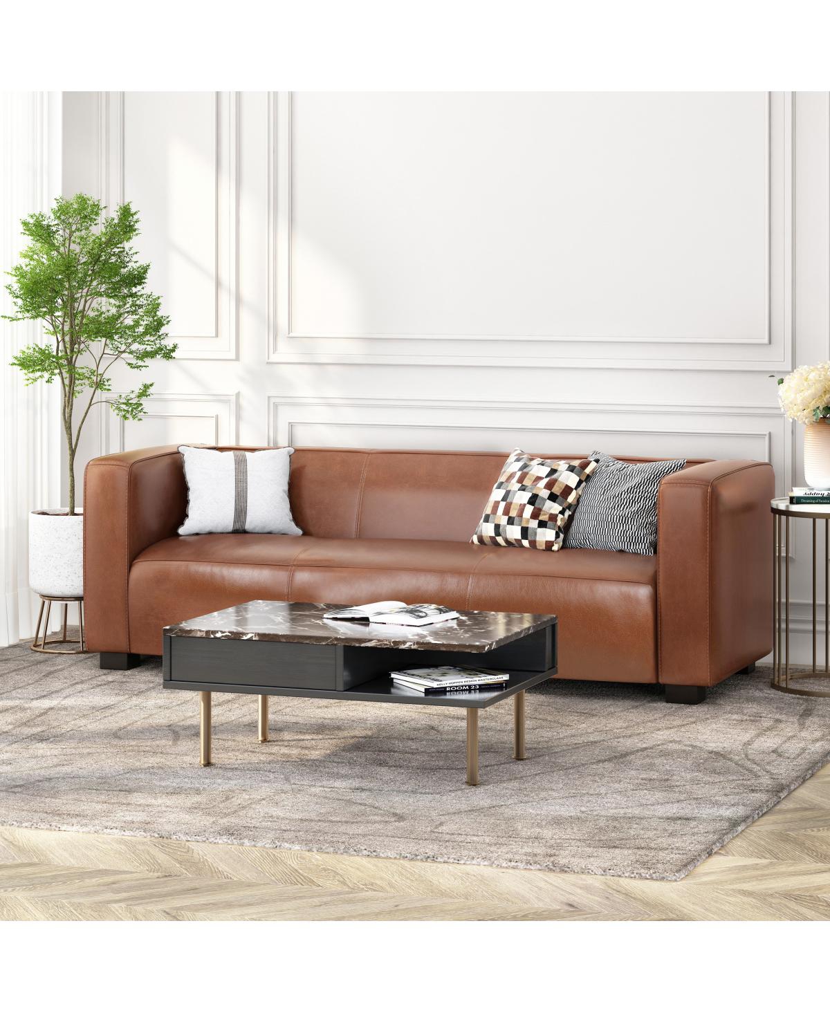 Click here for Streamdale Furniture Modern 3-Seater Leather Sofa... prices