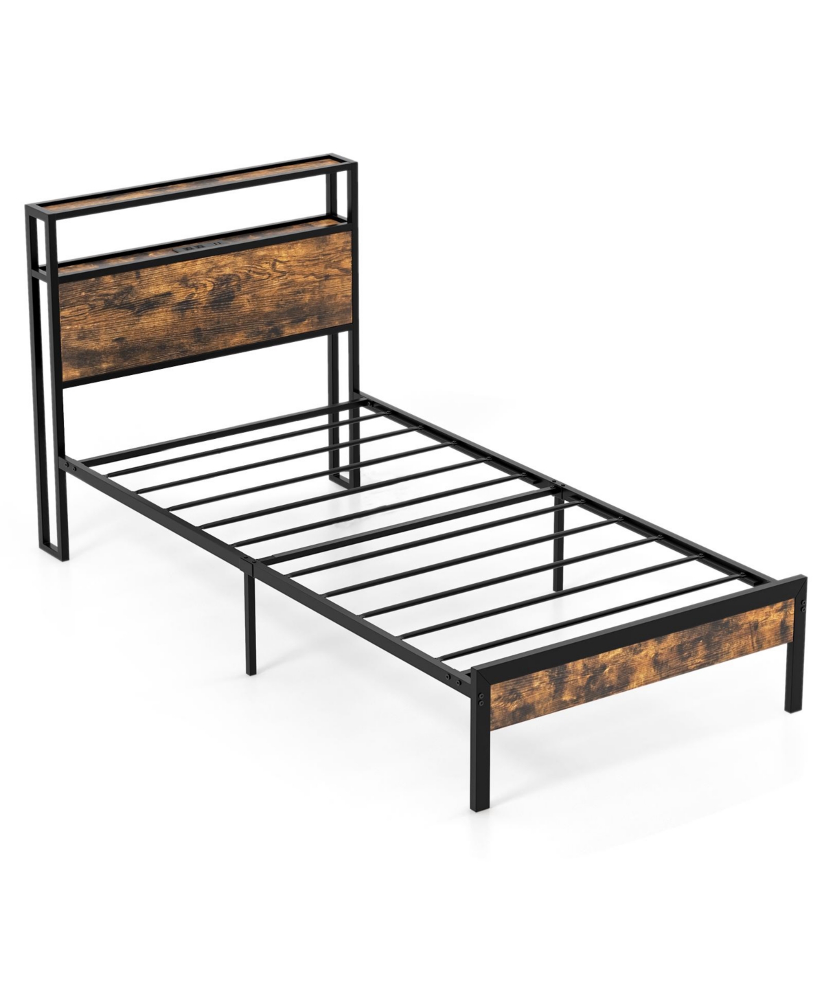 Click here for Gouun Bed Frame with Storage Headboard and Chargin... prices
