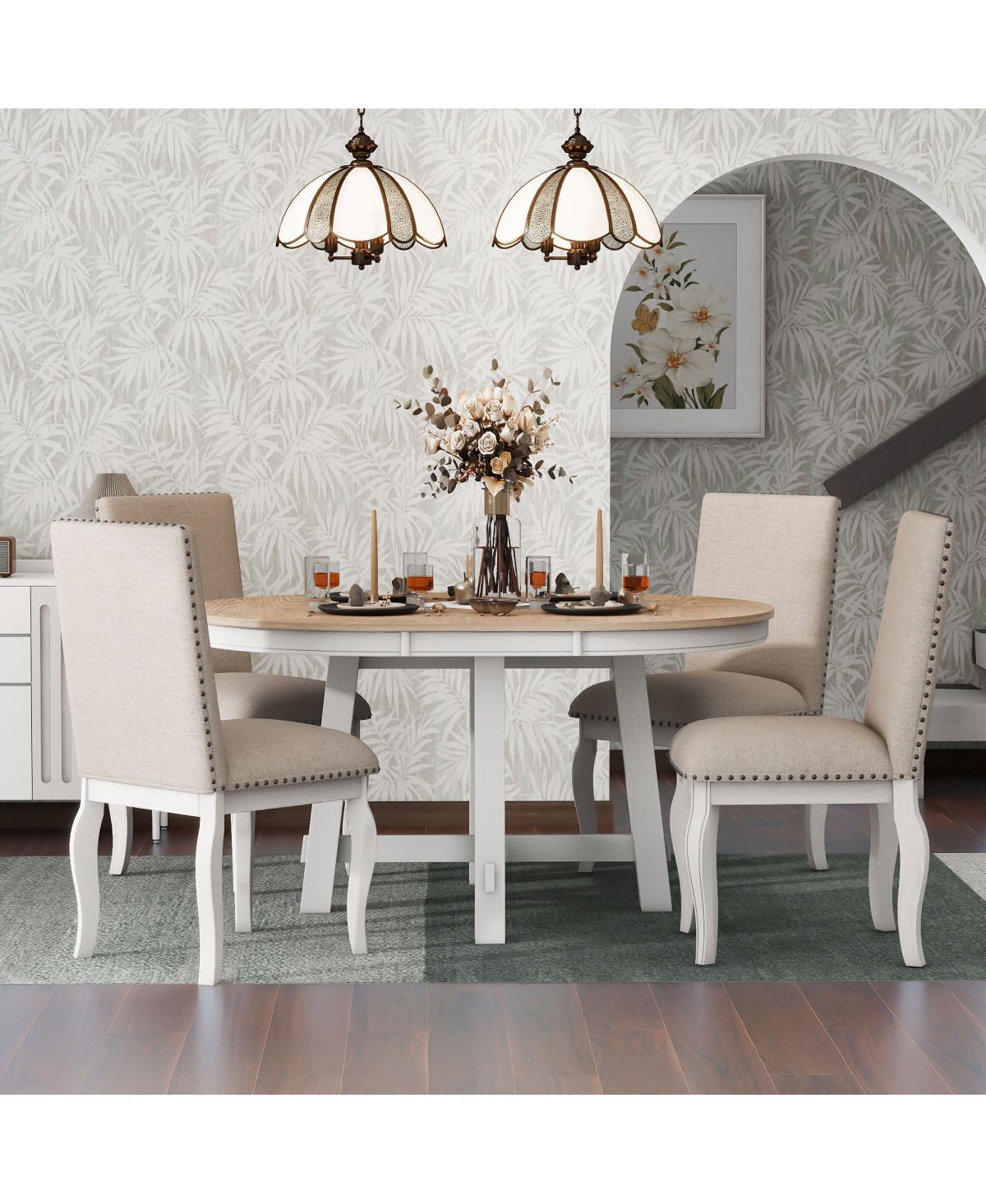 Click here for Streamdale Furniture 5-Piece Extendable Round Farm... prices