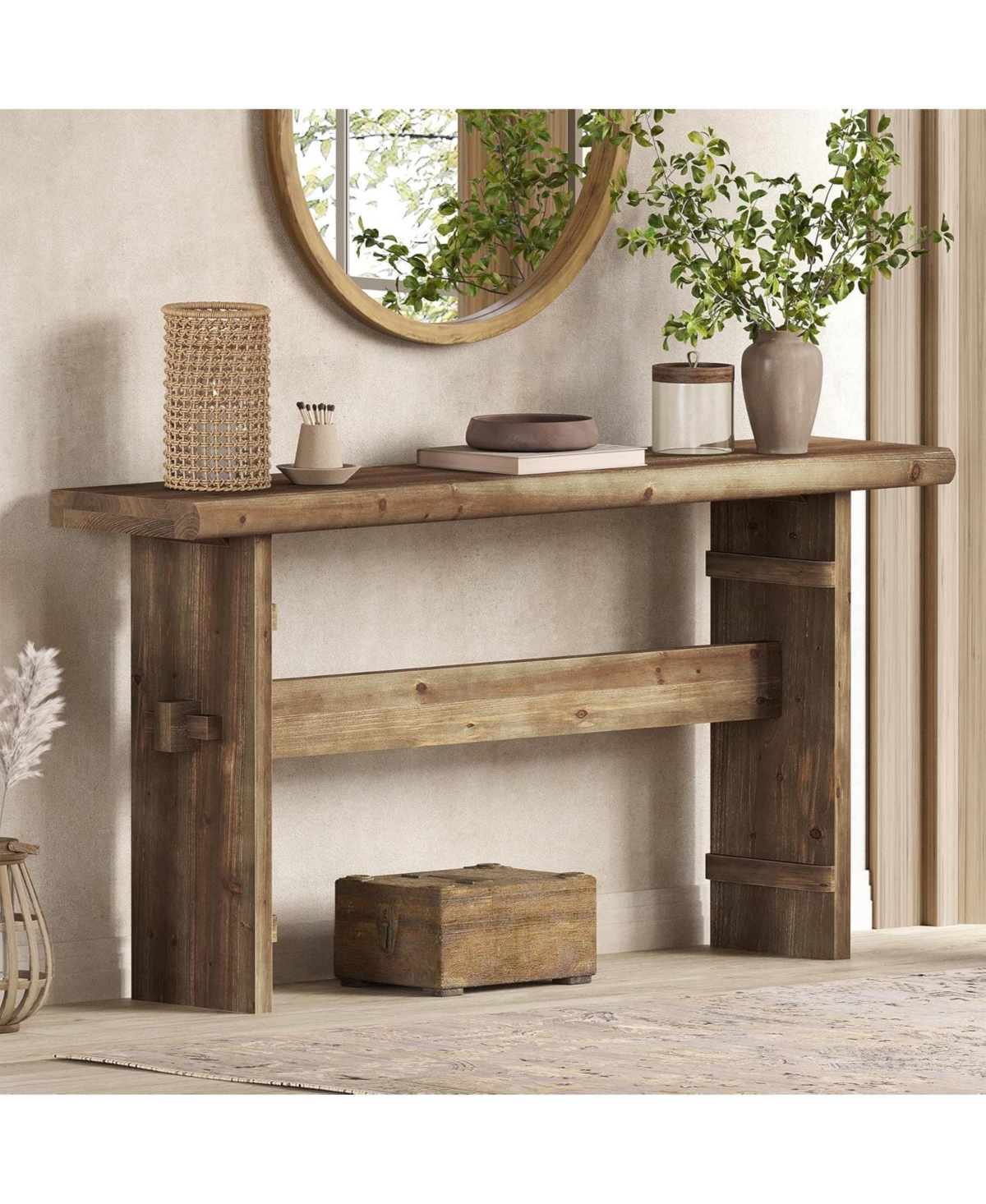 Click here for Tribesigns Solid Wood Console Table for Entryway... prices