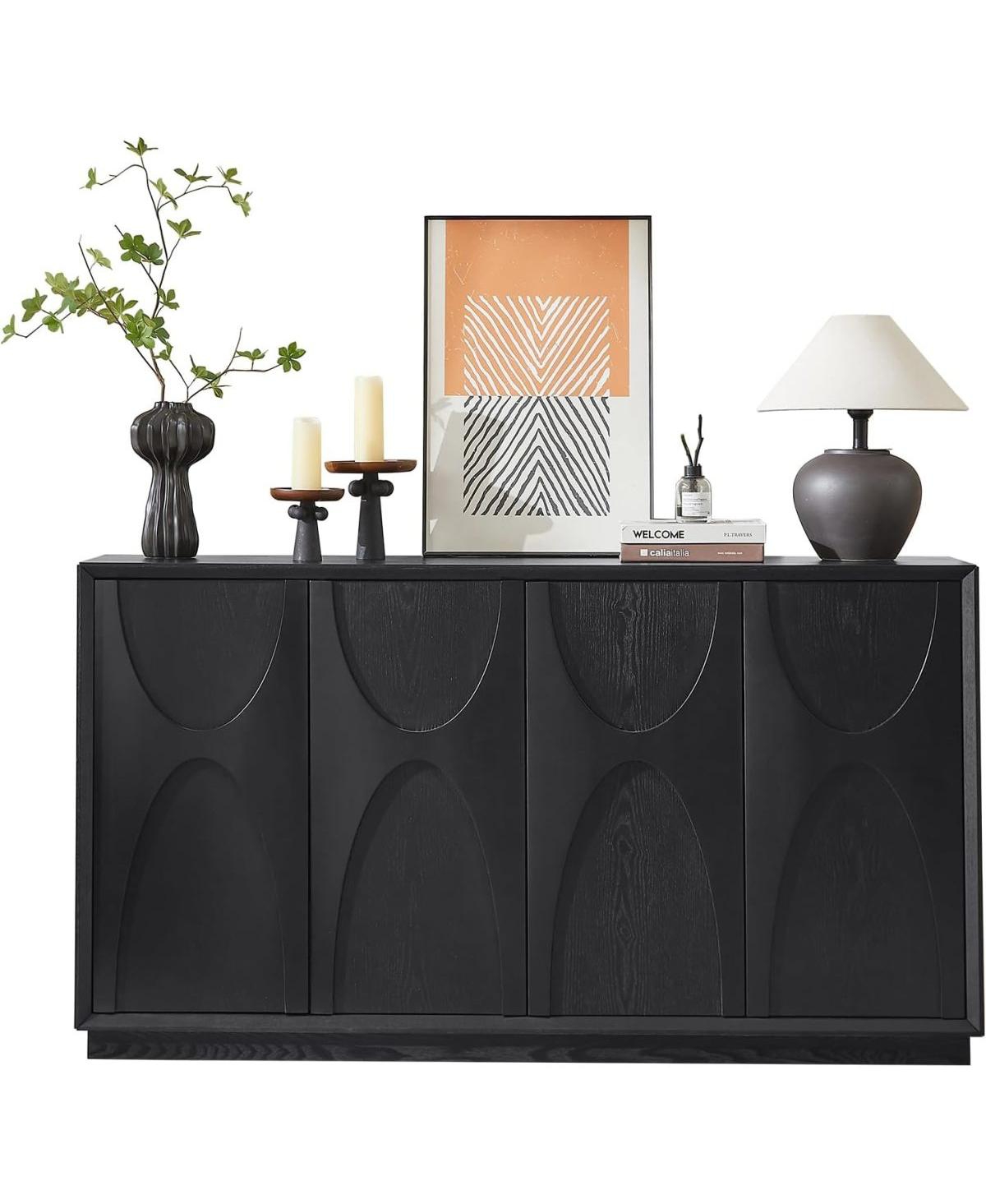 Click here for Streamdale Furniture 4-Door Solid Wood Carved Acce... prices