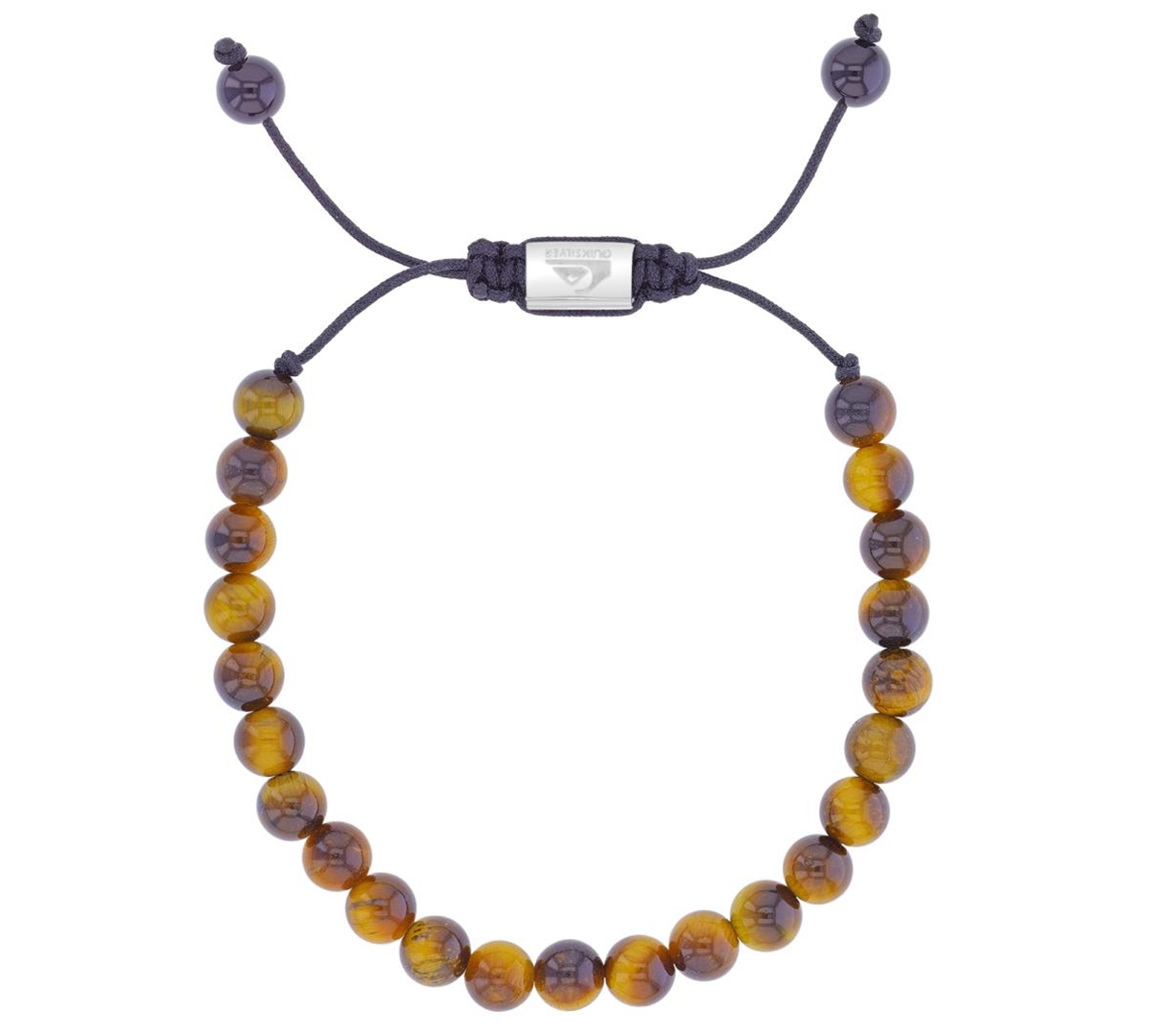 Click here for Quiksilver Mens Platinum-Plated Tiger Eye Onyx Adj... prices