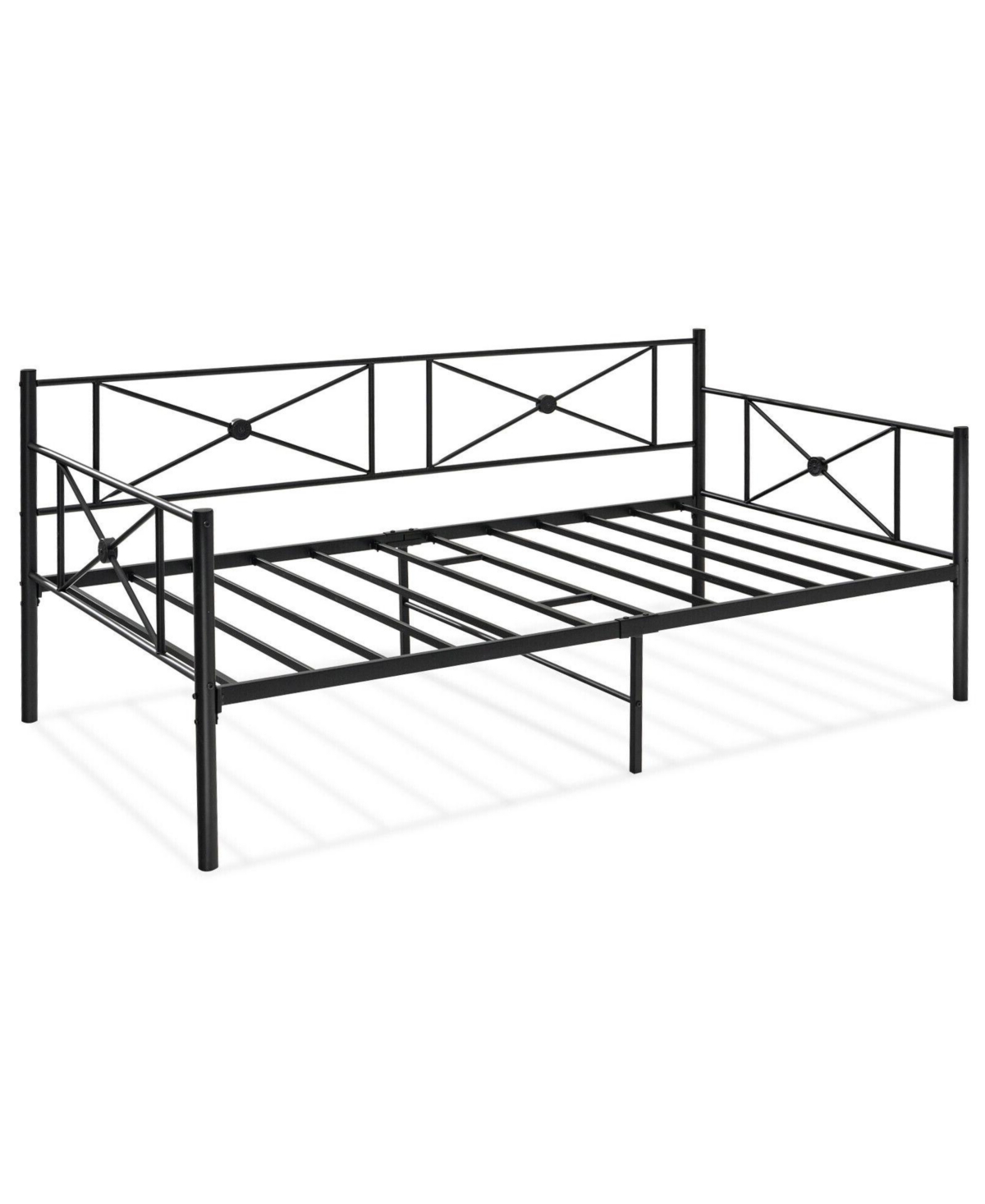 Click here for Gouun Metal Daybed Frame Twin Size with Slats - Bl... prices
