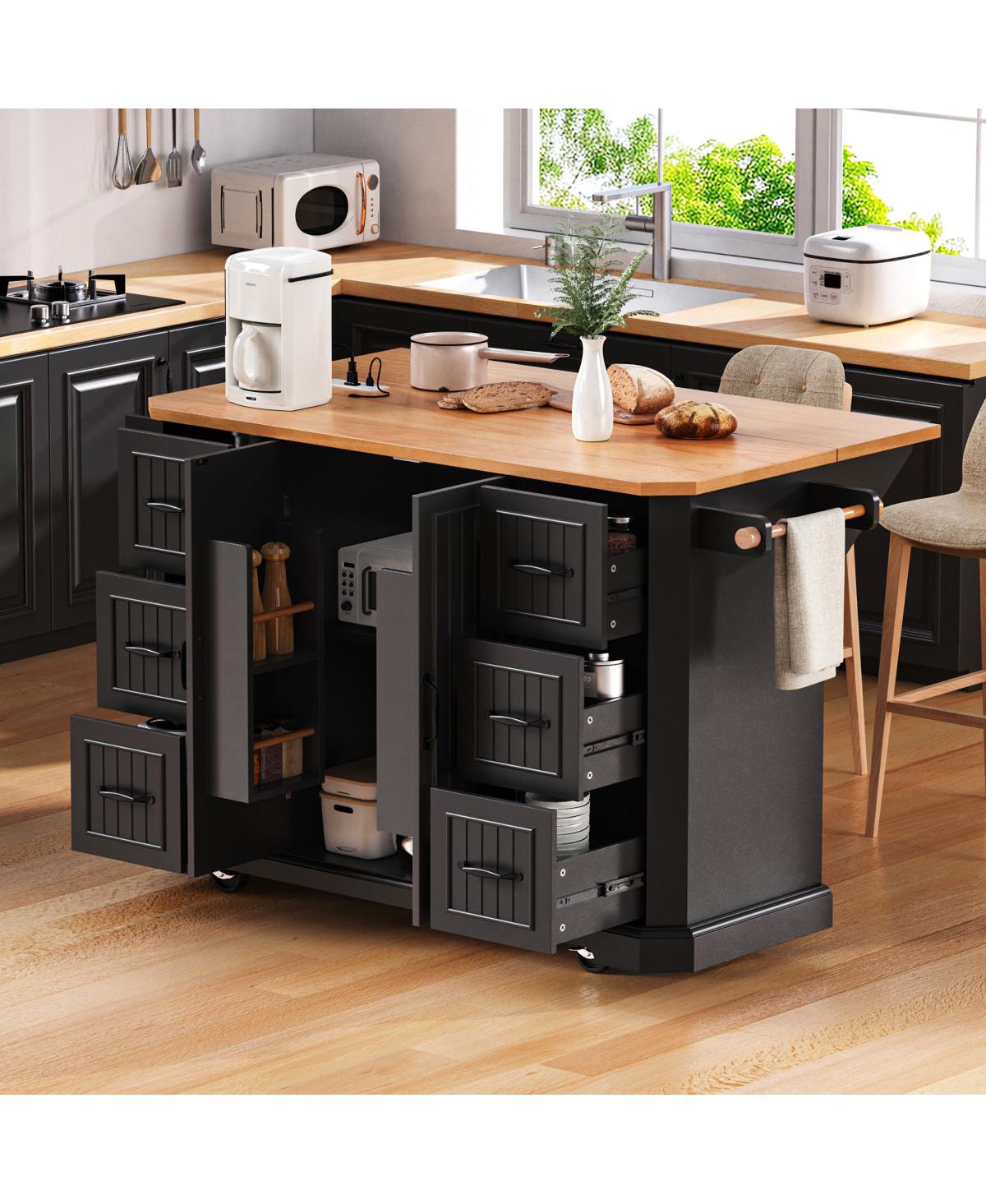 Click here for Streamdale Furniture 56 Kitchen Island with Drop L... prices