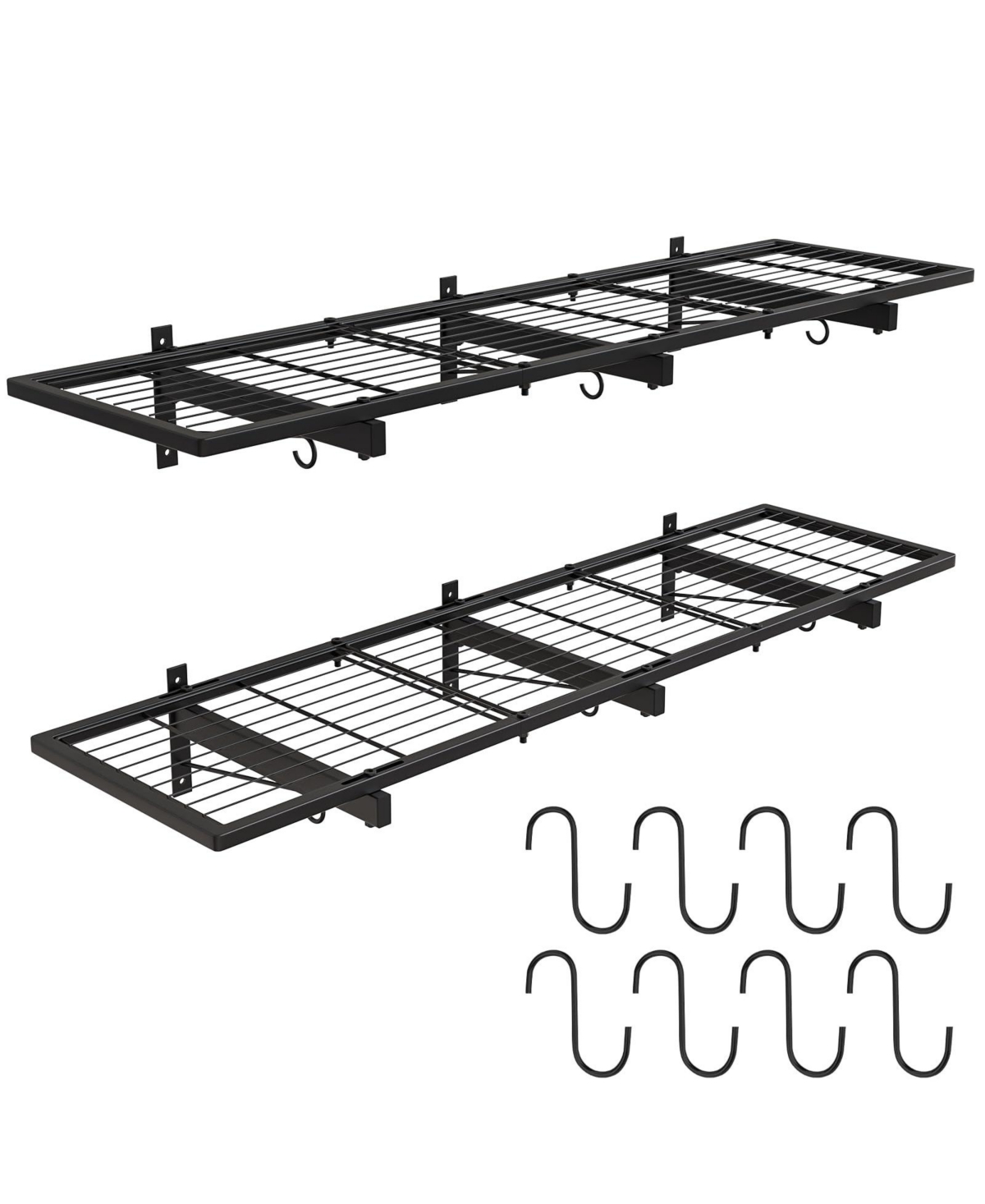 Click here for Xdovet Shelves Wall Mounted Organizer With Hooks M... prices