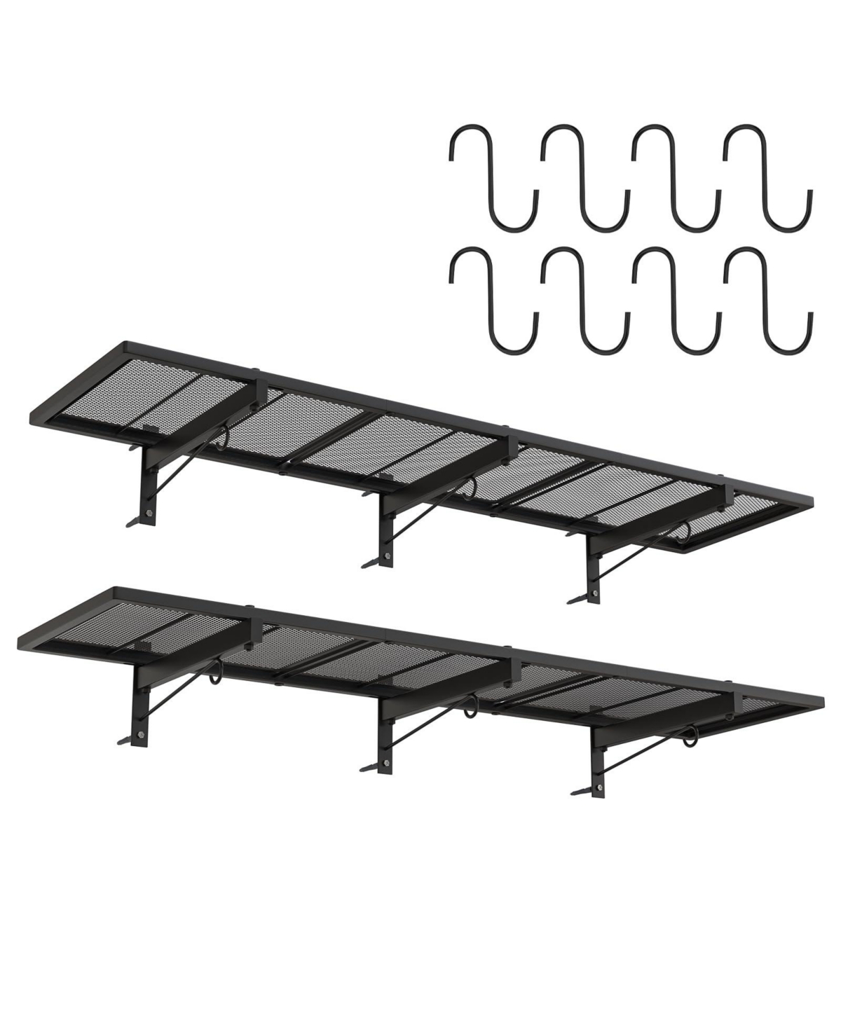 Click here for Xdovet Shelves Wall Mounted Organizer With Hooks M... prices