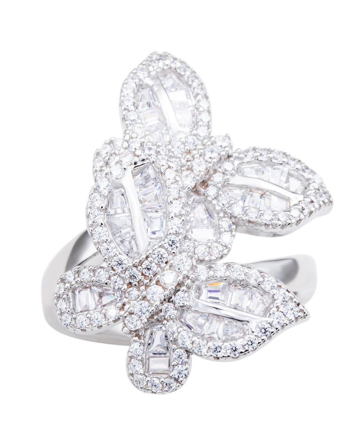 Click here for Suzy Levian Sterling Silver Cubic Zirconia Double... prices