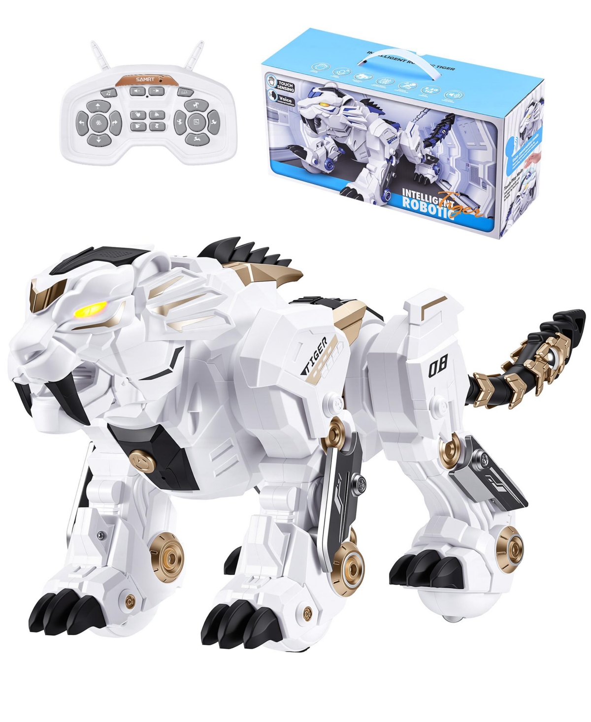 Click here for Sugift Remote Control Robot Tiger Toy with Voice a... prices