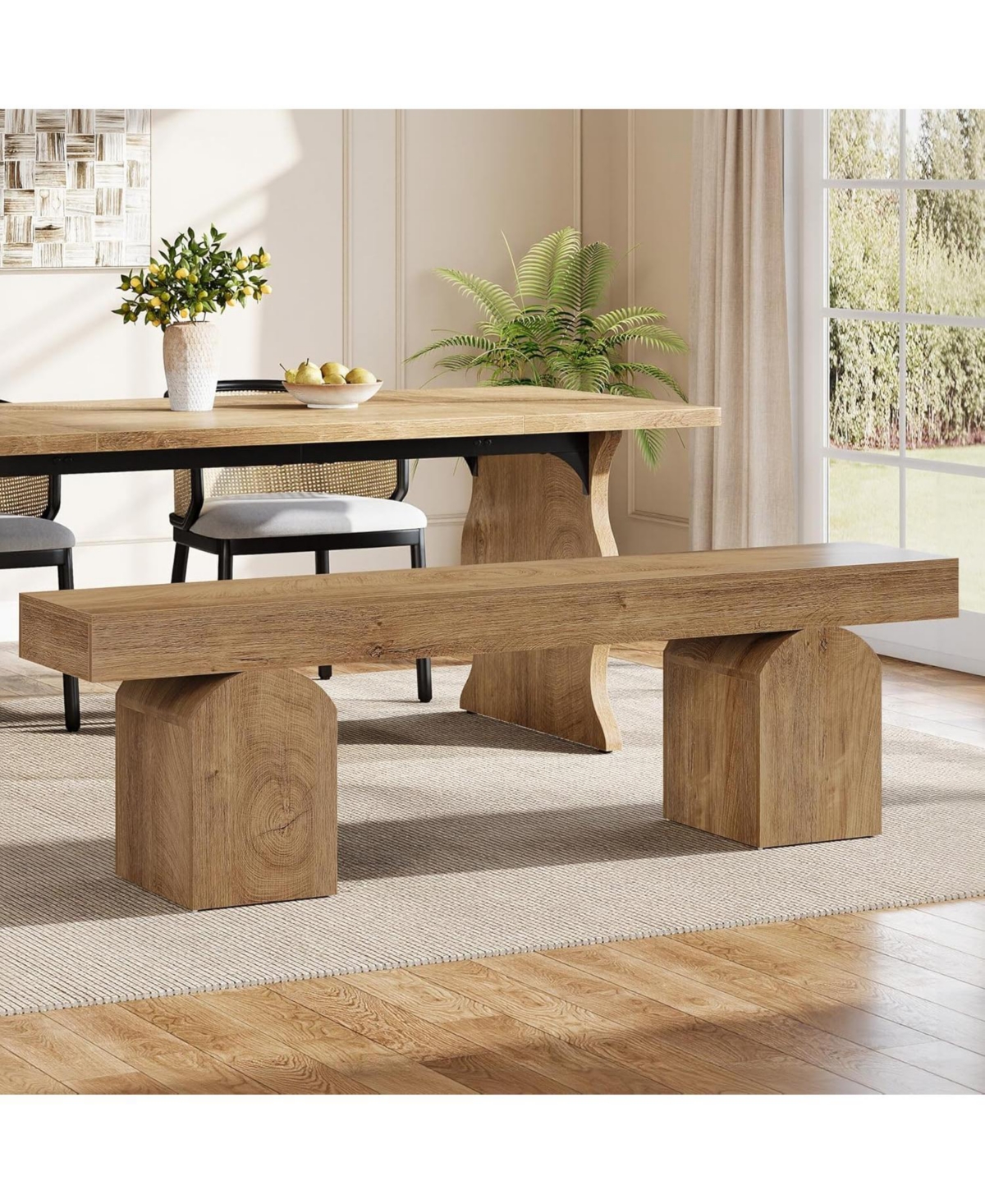 Click here for Tribesigns 59 Dining Bench for 2 to 3  Farmhouse D... prices