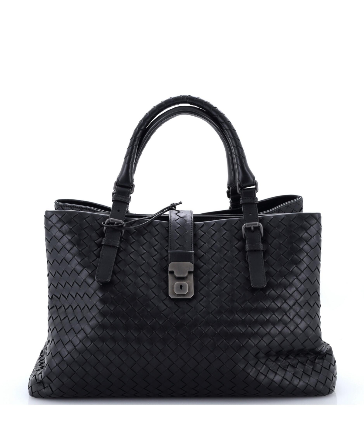 Click here for Pre-Owned Bottega Veneta Medium Roma Bag Intreccia... prices