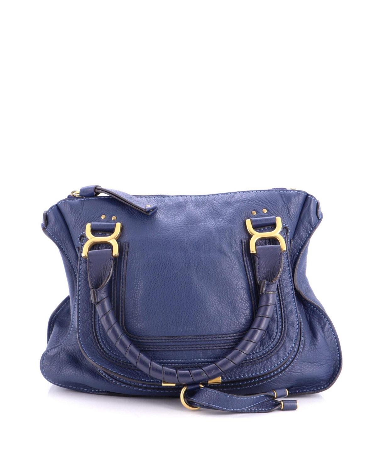 Click here for Pre-Owned Chloe Medium Marcie Satchel Leather - Bl... prices
