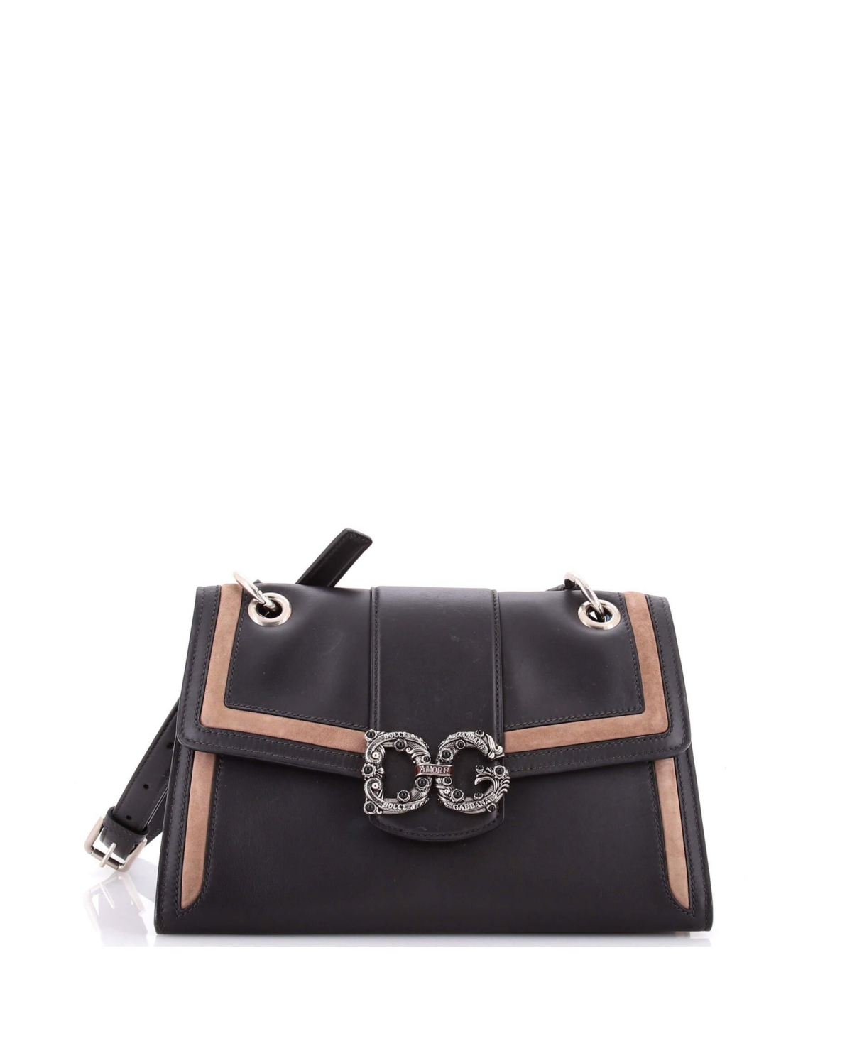Click here for Pre-Owned Dolce & Gabbana Small Amore Flap Shoulde... prices