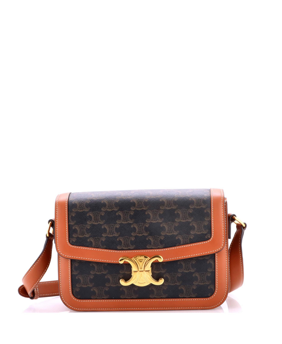Click here for Pre-Owned Celine Medium Triomphe Shoulder Bag Trio... prices