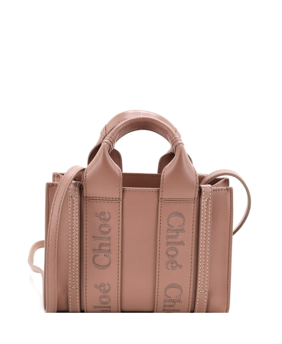 Click here for Pre-Owned Chloe Mini Woody Convertible Tote Leathe... prices