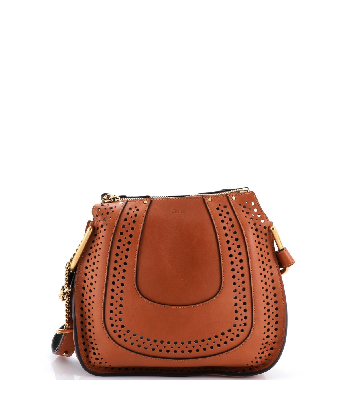 Click here for Pre-Owned Chloe Small Hayley Hobo Perforated Leath... prices