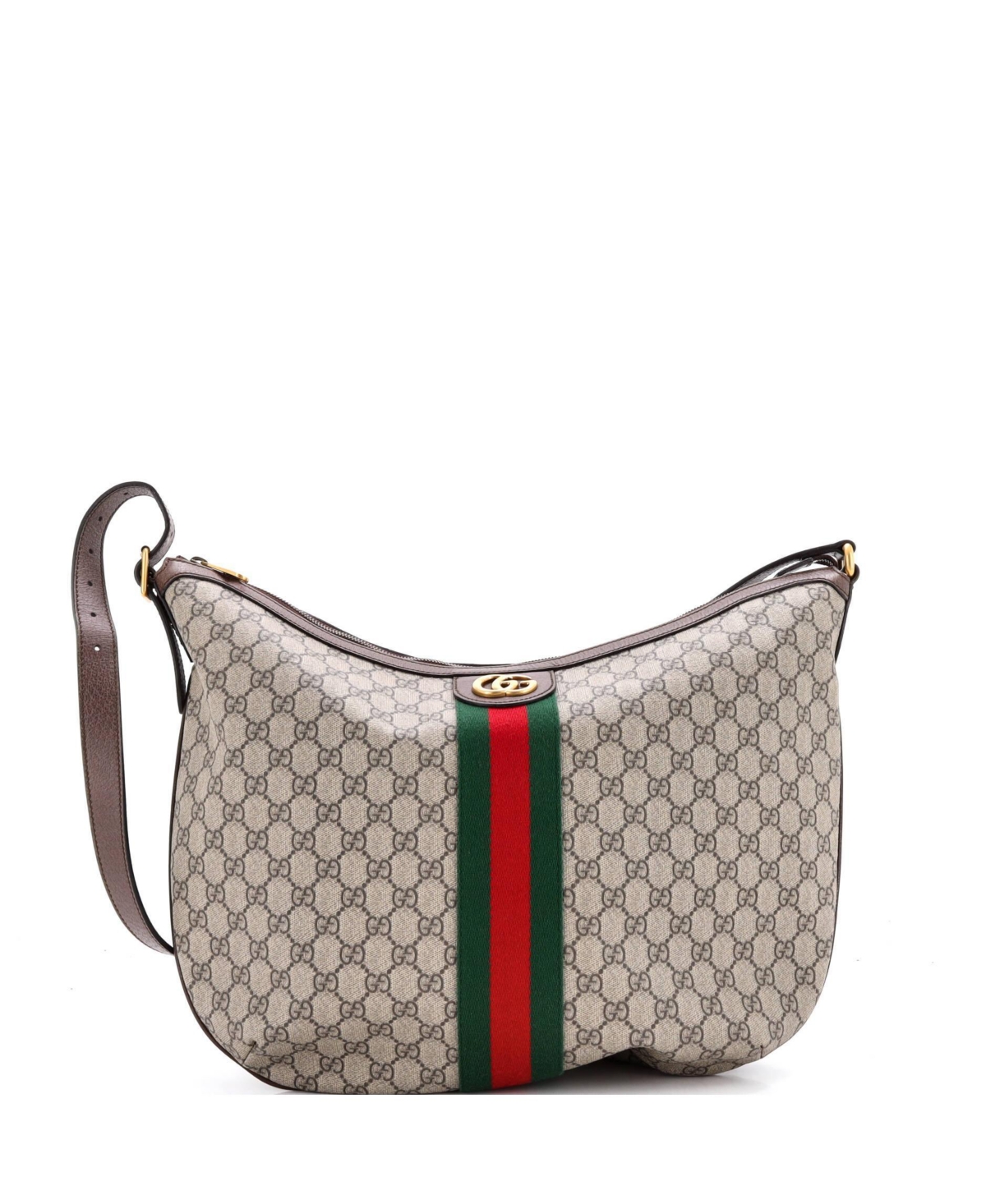 Click here for Pre-Owned Gucci Large Ophidia Half Moon Hobo Gg Co... prices