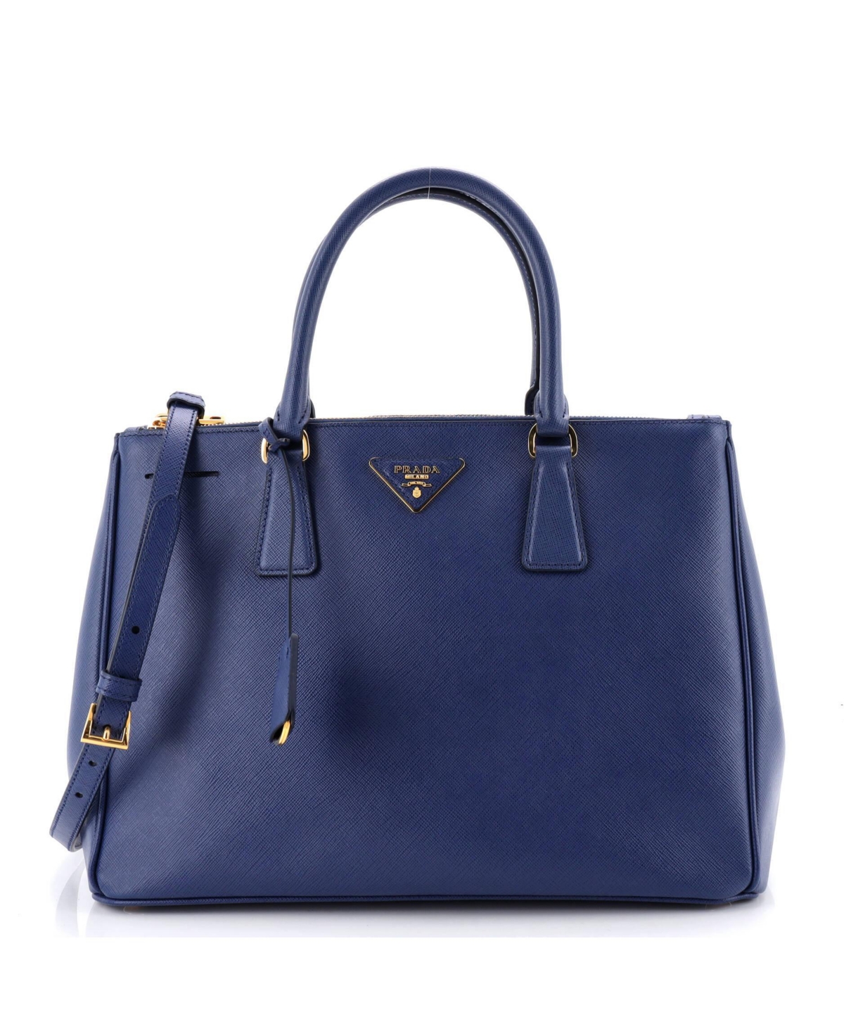 Click here for Pre-Owned Prada Medium Double Zip Lux Tote Saffian... prices