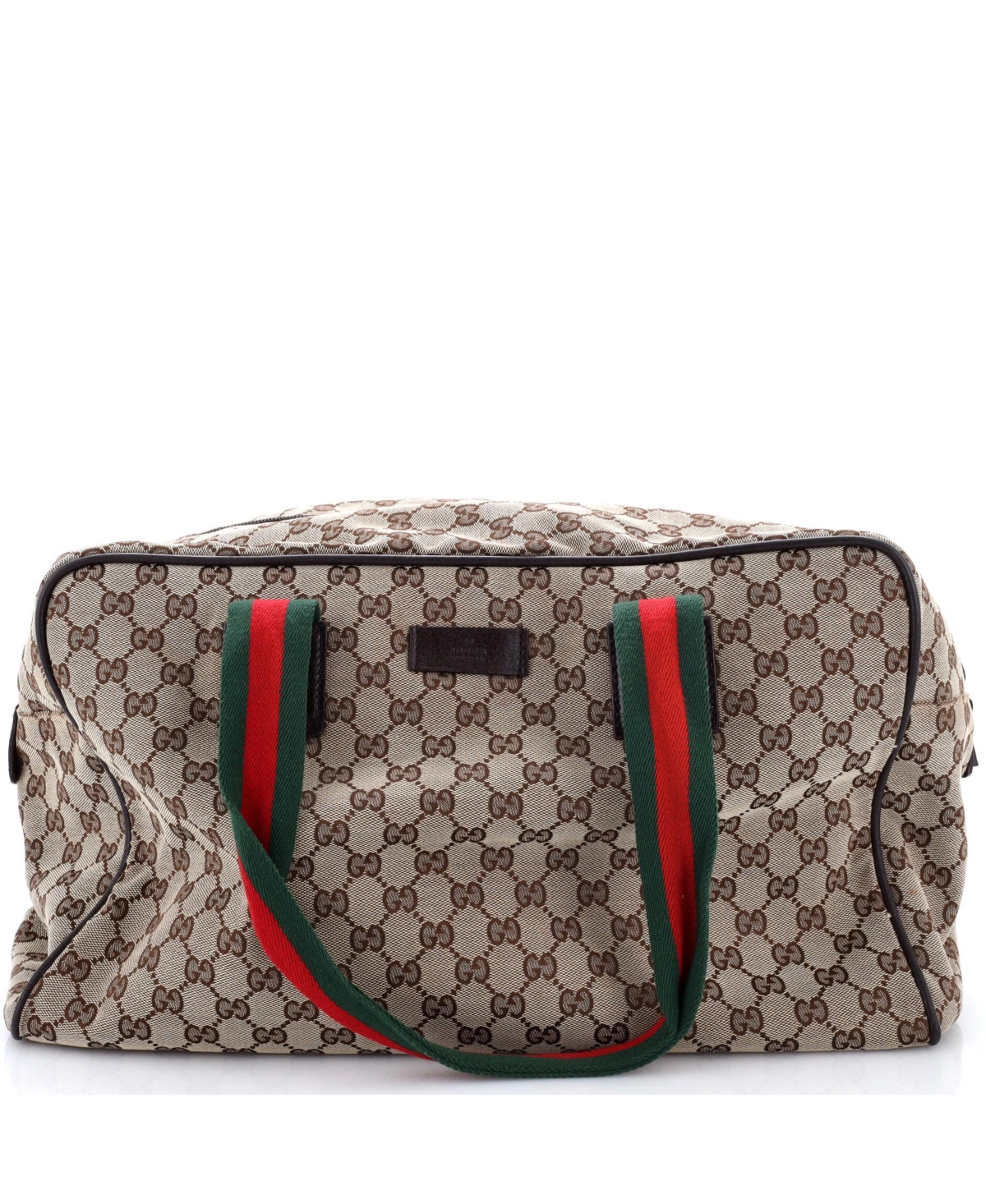 Click here for Pre-Owned Gucci Large Web Strap Side Snap Carry On... prices