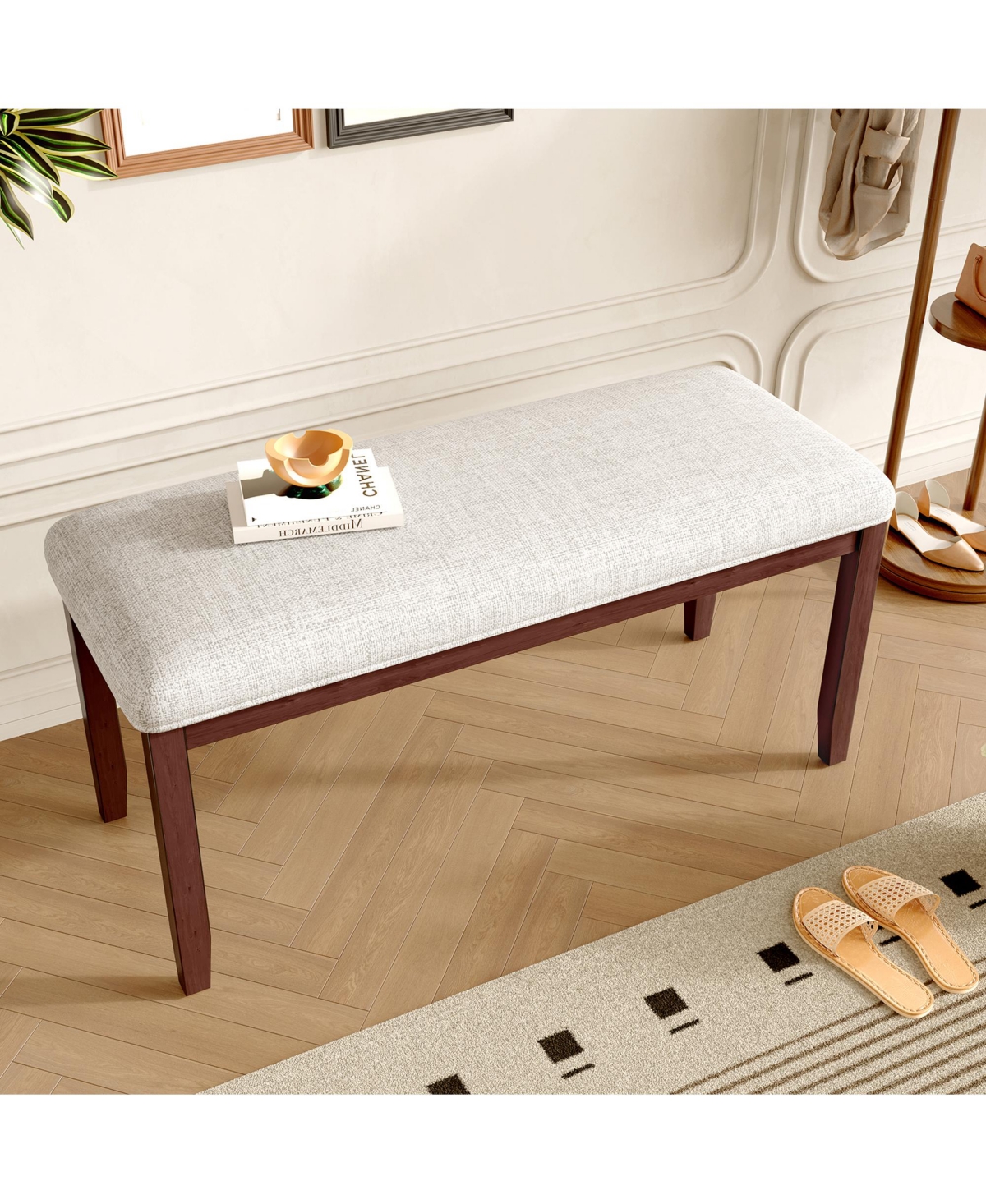 Click here for sumyeg Upholstered Bedroom Bench with Padded Seat... prices