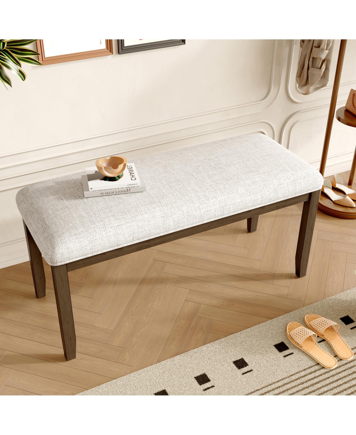 Click here for sumyeg Upholstered Bedroom Bench with Padded Seat... prices