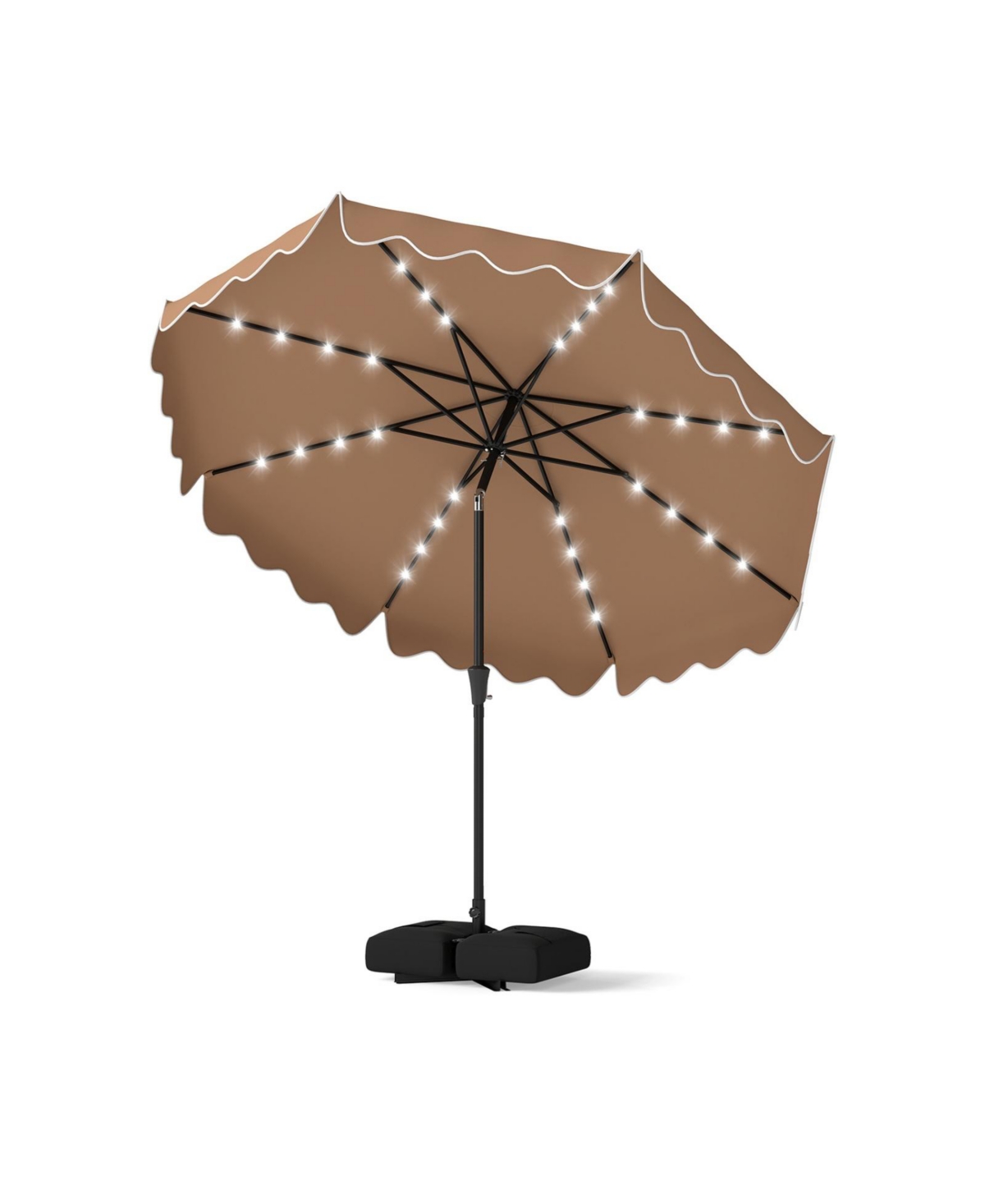 Click here for Sugift 10 Feet Outdoor Patio Umbrella with Solar L... prices