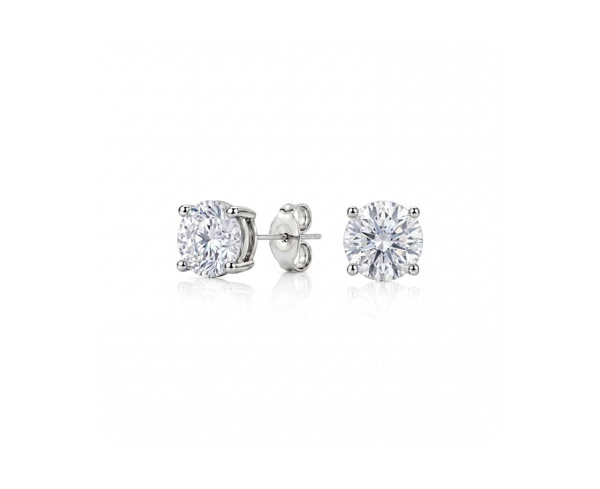 Click here for Genevive Dainty Sterling Silver Brilliant Round 5M... prices