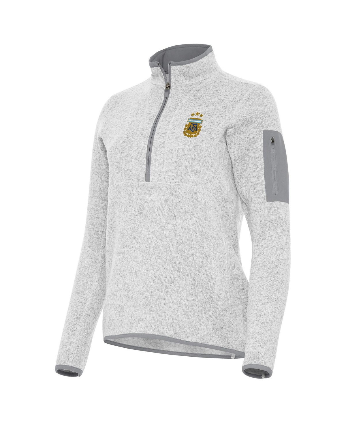 Click here for Antigua Womens Heather Gray Argentina National Tea... prices
