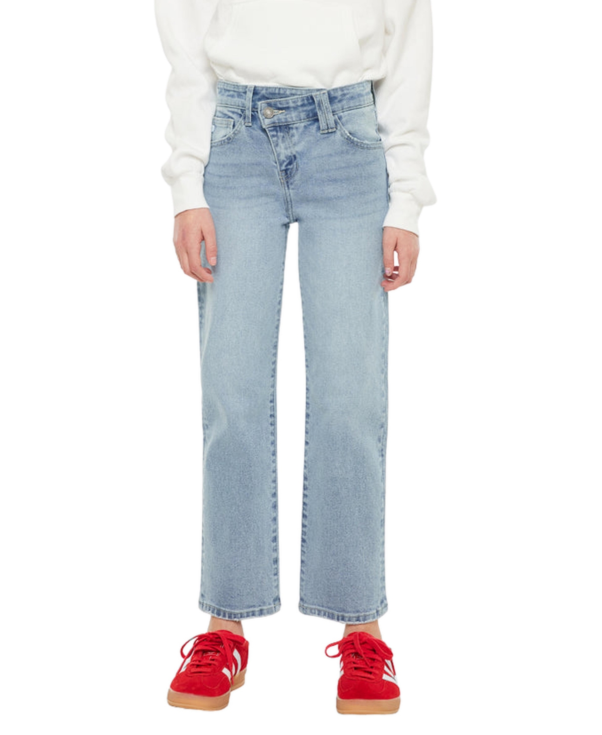 Click here for KanCan Big Girls Sav High Rise Straight Jeans - Li... prices