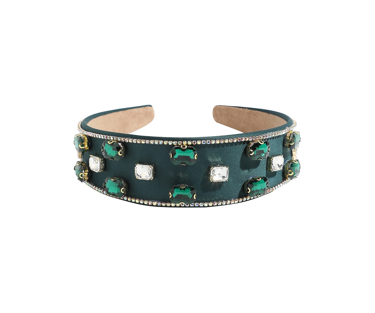 Click here for Venetian Hairband - Emerald green. prices