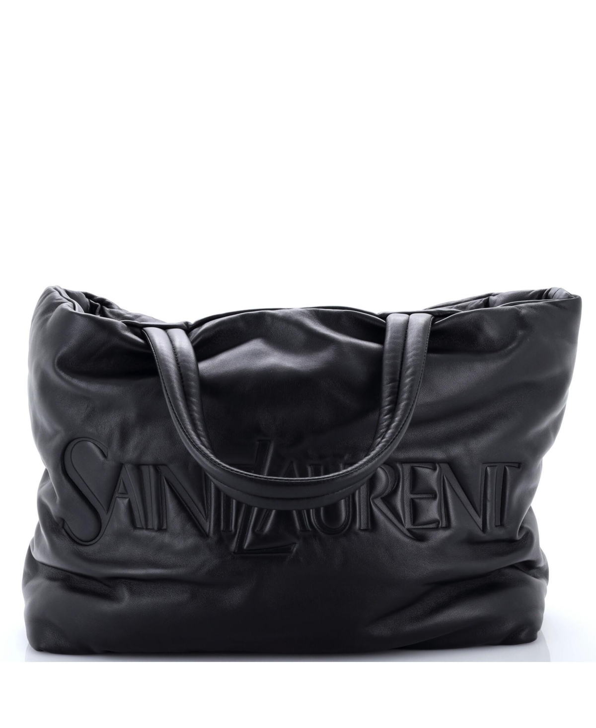 Click here for Pre-Owned Saint Laurent Debossed Logo Tote Padded... prices