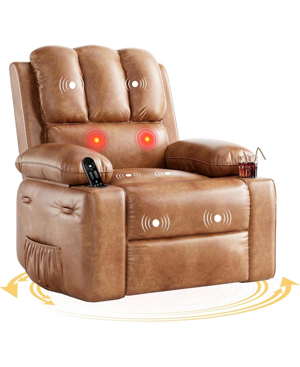Click here for gaomon Oversized Swivel Recliner Rocking Dining Ch... prices