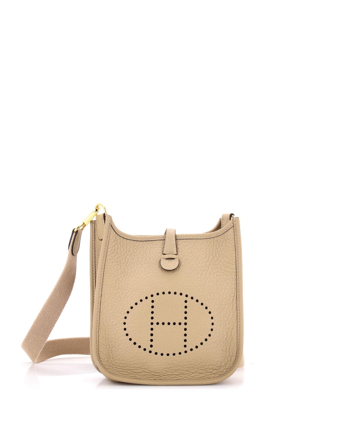 Click here for Pre-Owned HERMES Tpm Evelyne Bag Gen Iii Clemence... prices