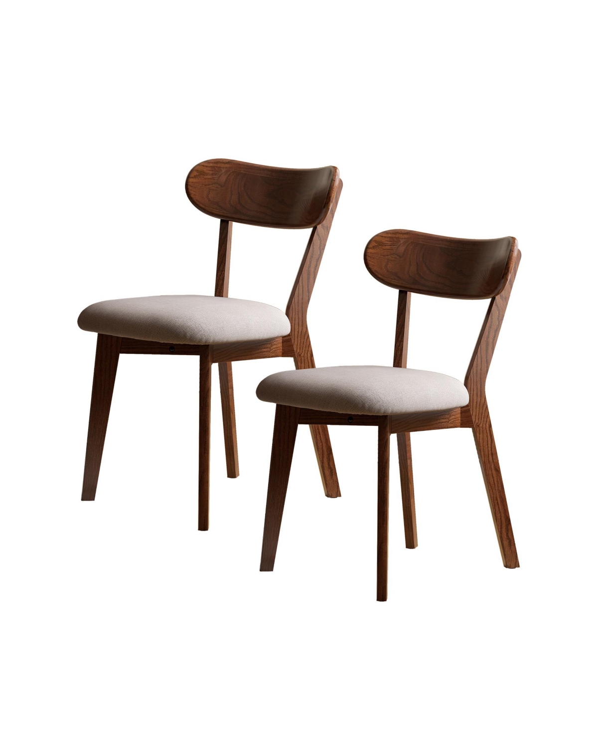 Click here for sumyeg Set of 2 Solid Oak Dining Chairs with Fas G... prices