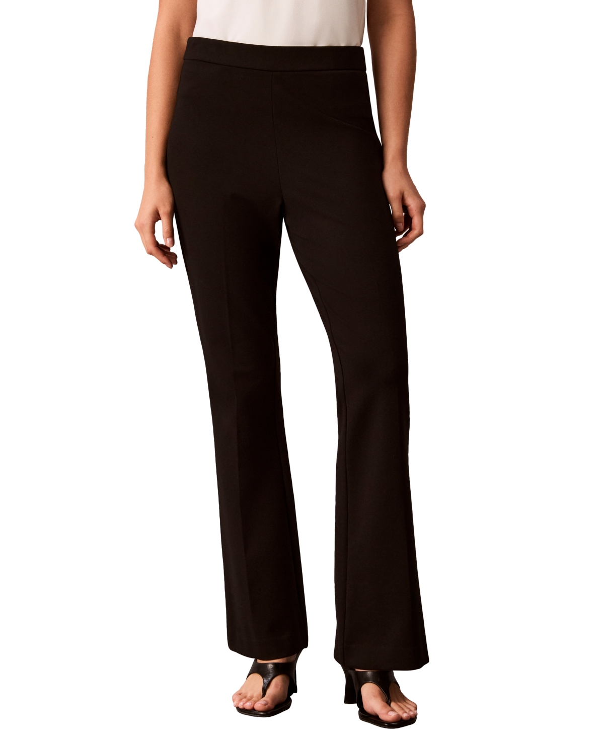 Click here for Calvin Klein Petite High-Rise Pull-On Bootcut Pant... prices