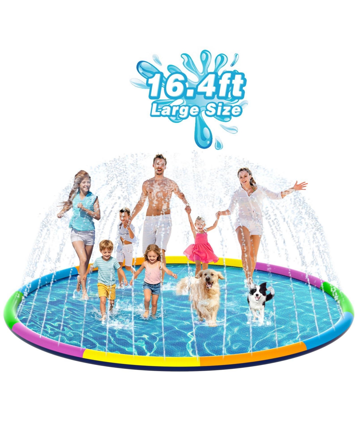 Click here for Aofar Splash Pad Sprinkler Play Mat Dogs Pool Outd... prices