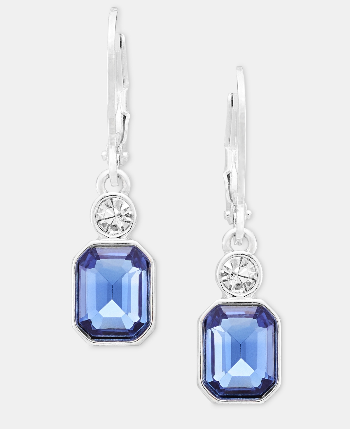 Click here for Anne Klein Crystal Drop Earrings - Blue prices