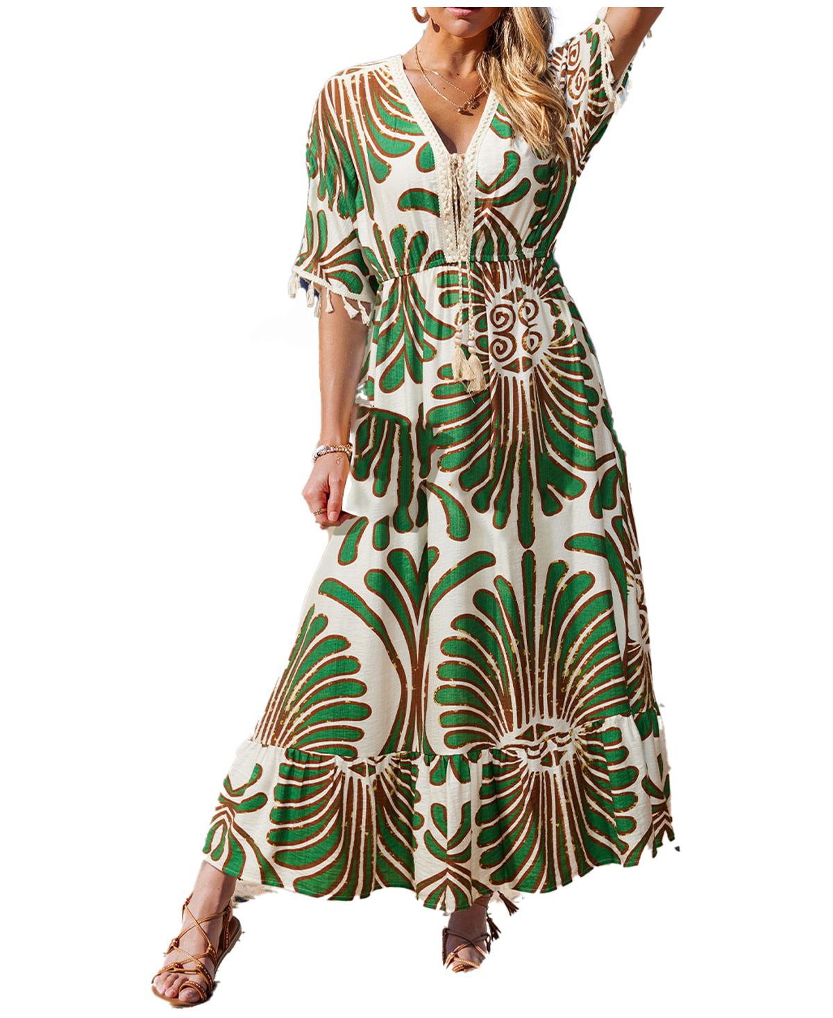 Click here for Cupshe Womens Always Extra Ornate Maxi Beach Dress... prices