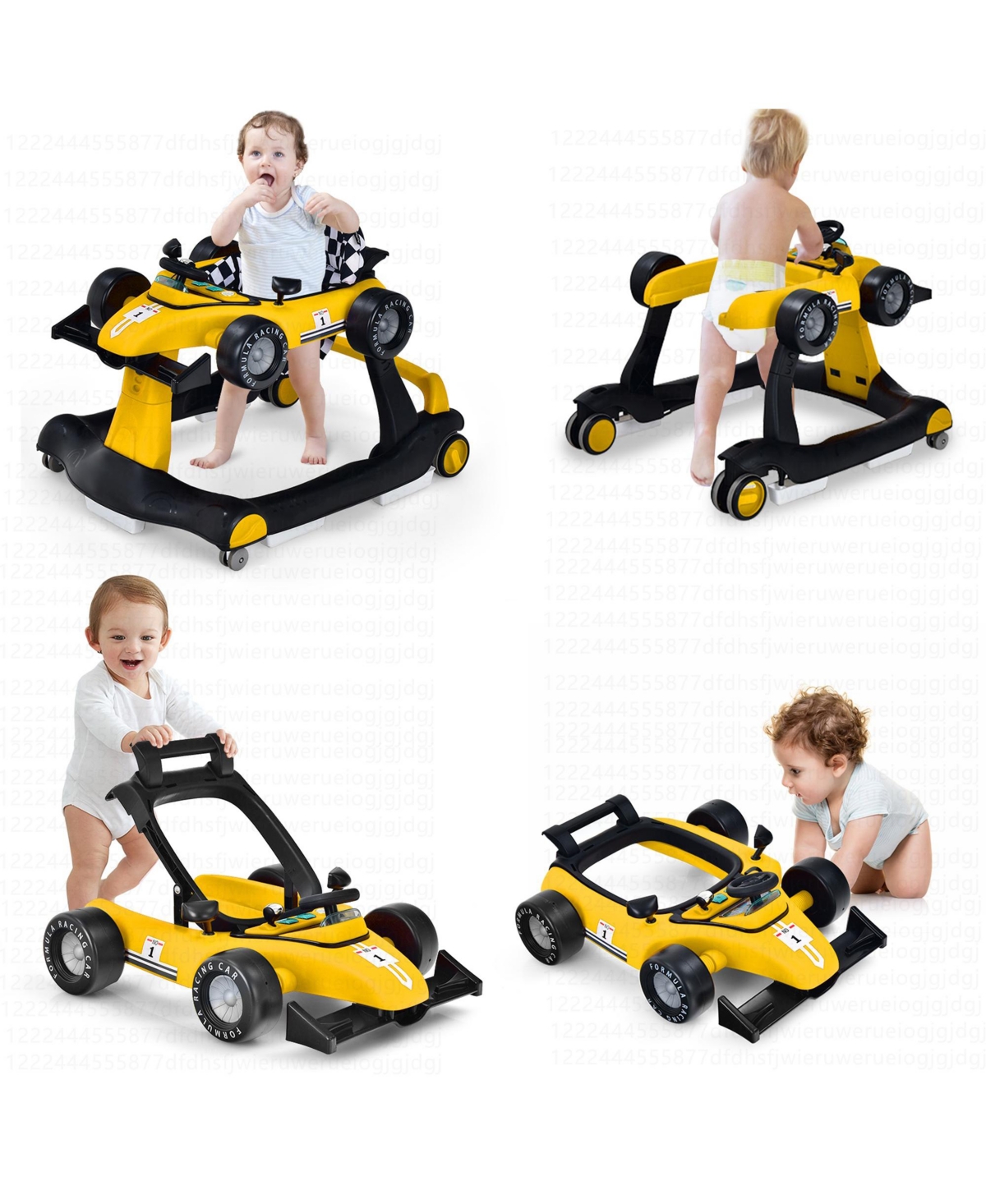 Click here for Costway Baby 4-in-1 Walker Foldable Activity Push... prices