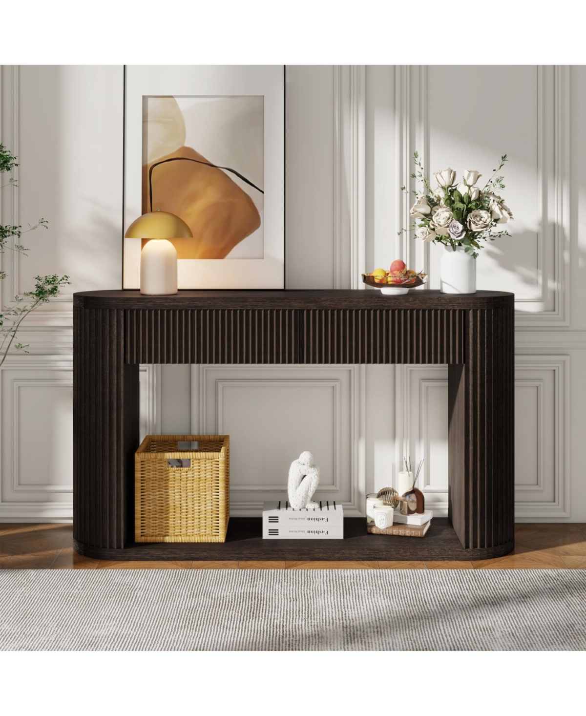 Click here for Rainsken Entryway Table with Storage with 2 Drawer... prices