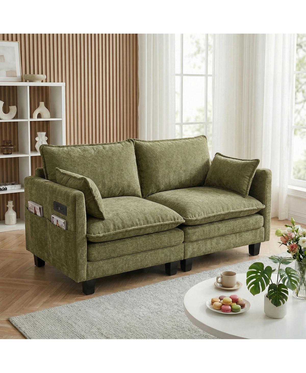 Click here for Streamdale Furniture Modern Chenille 2-Seat Lovese... prices