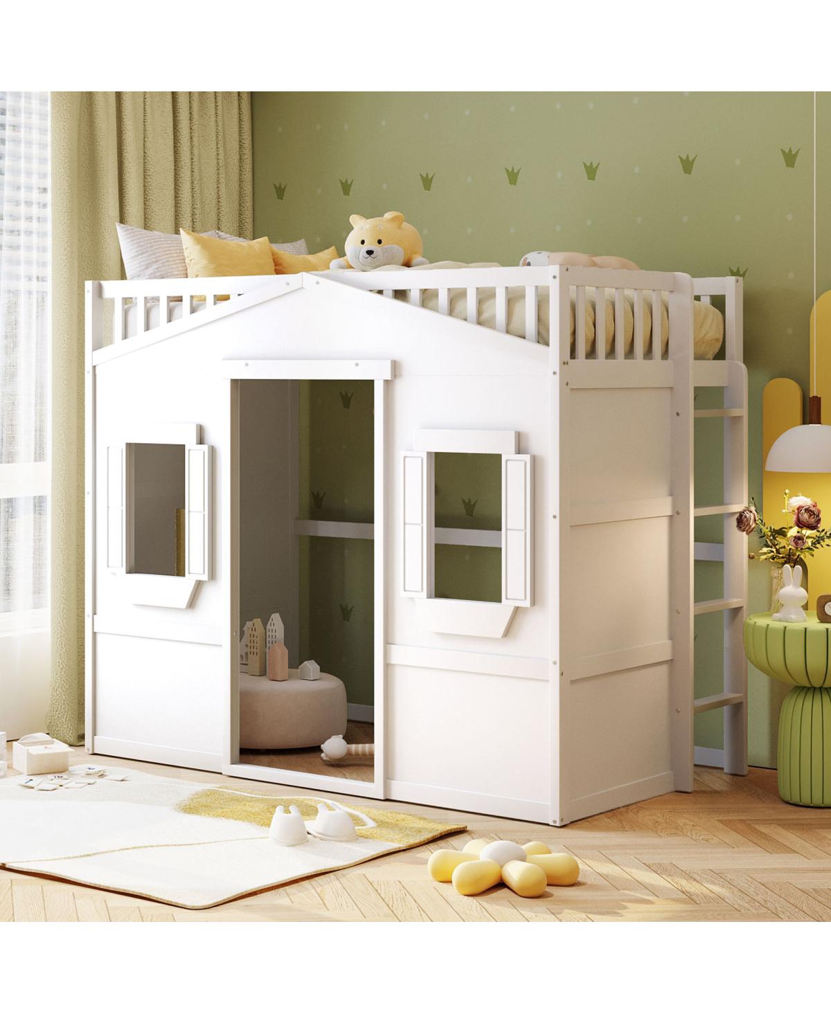 Click here for Streamdale Furniture House Loft Bed With Ladder -... prices