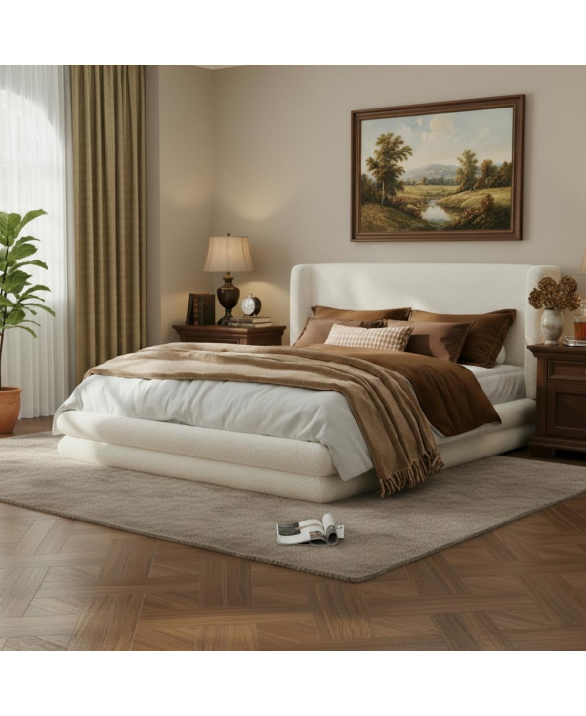 Click here for Streamdale Furniture Queen Size Bed Frame With Bou... prices