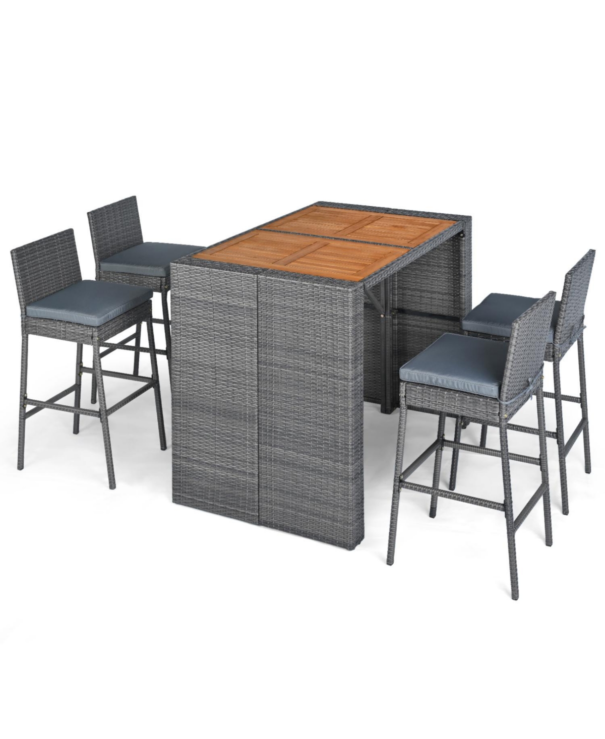 Click here for Slickblue Outdoor Patio Dining Set with Acacia Woo... prices