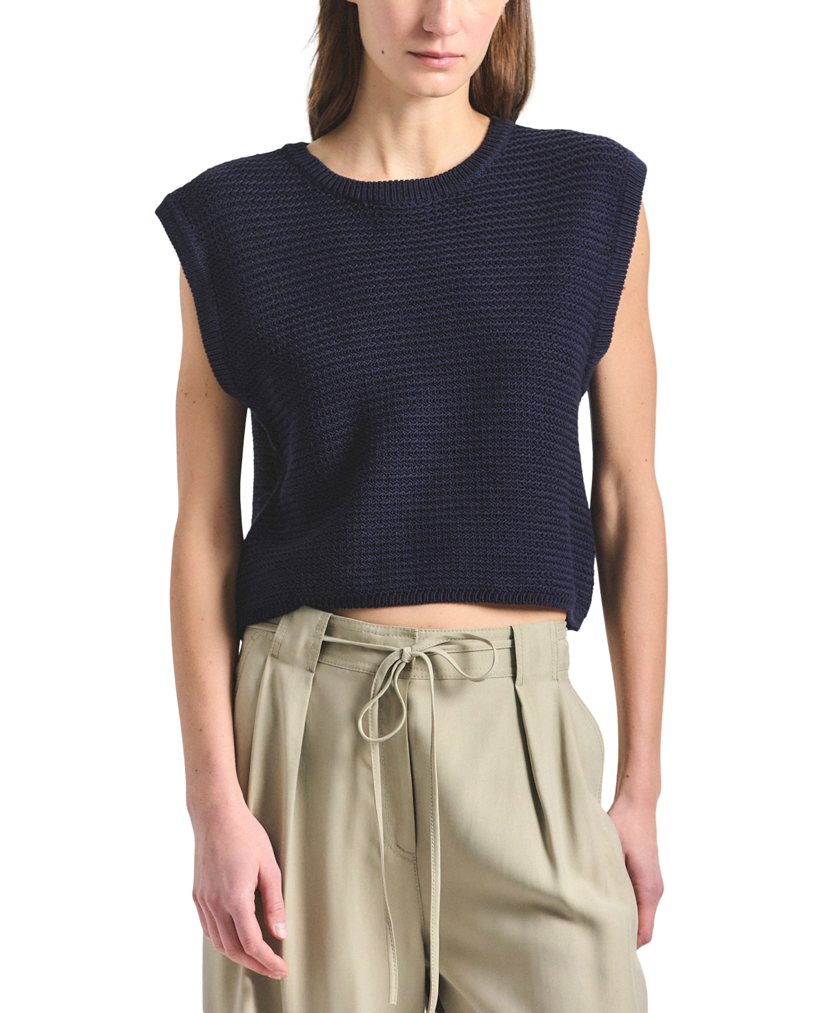 Click here for Derek Lam 10 Crosby Womens Vivienne Mesh Knit Slee... prices