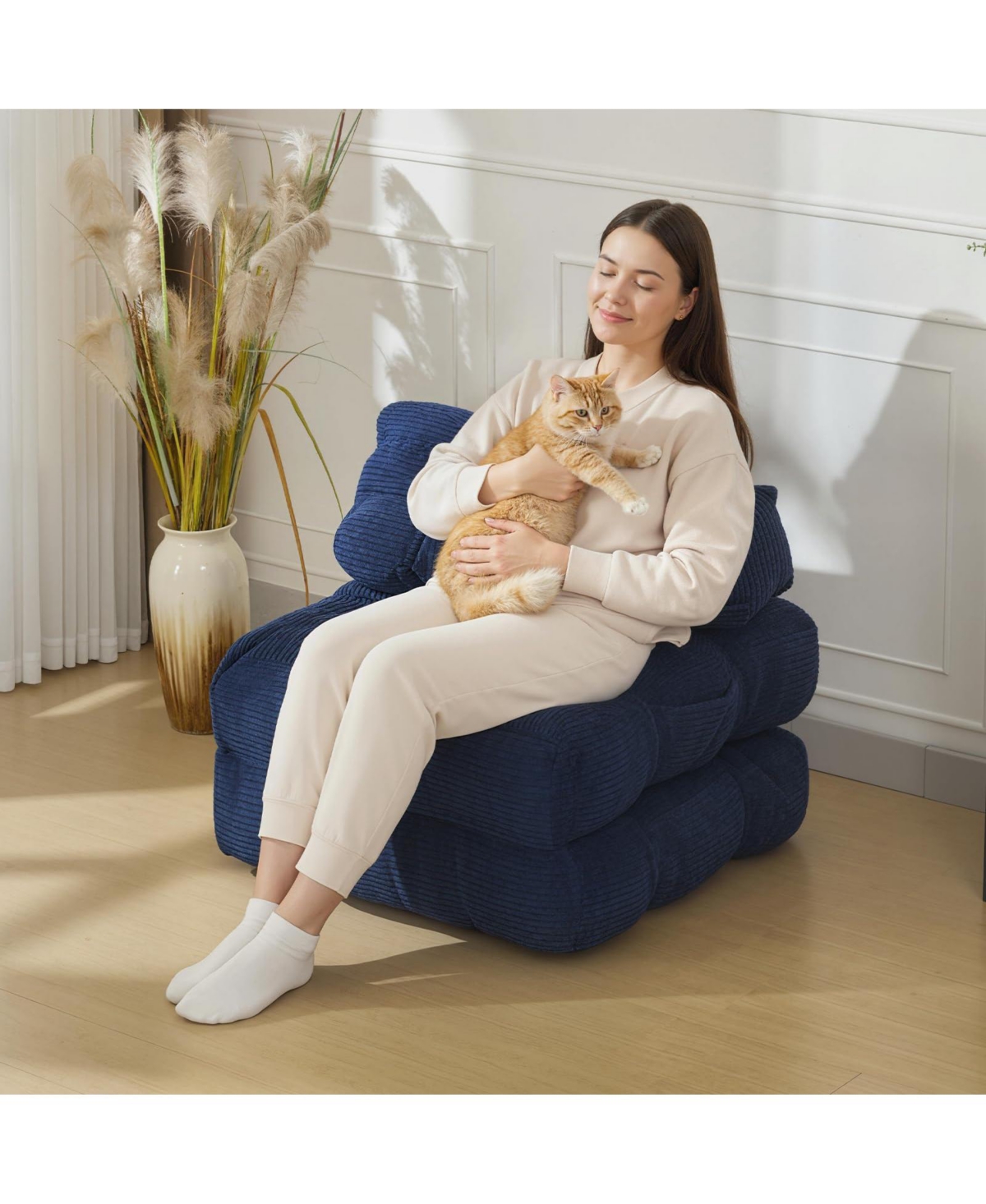 Click here for homfan Single Folding Sofa Bed - Sleeper Chair wit... prices